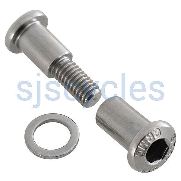 Seat bolt binder chromed steel 2 piece type 25mm