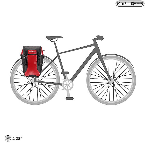 Ortlieb Bike Packer Panniers Red Black